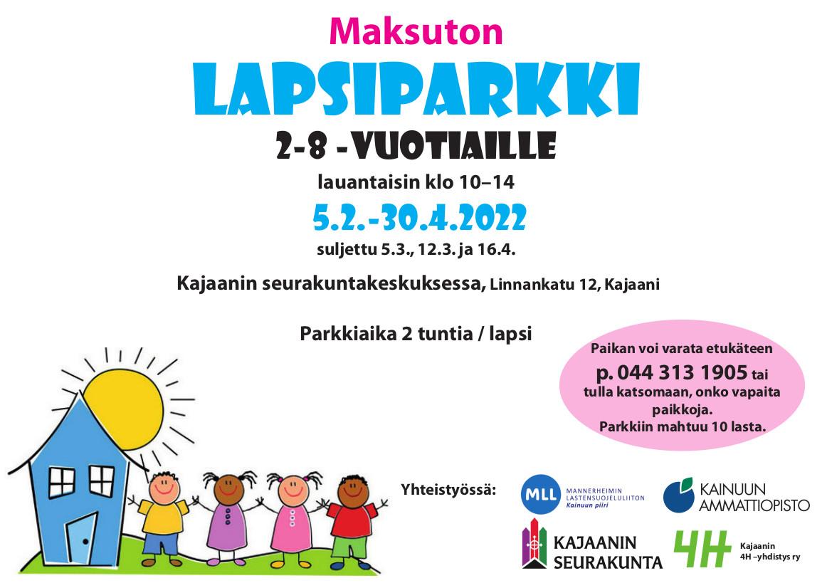 Lapsiparkin toiminta jatkuu 5.2.2022 alkaen - MLL:n Kainuun piiri ry